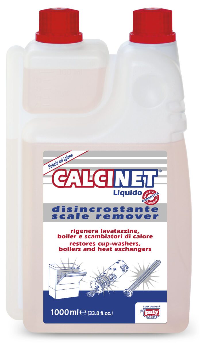 PulyCAFF lancia il nuovo formato di Calcinet Liquido, il decalcificante ...